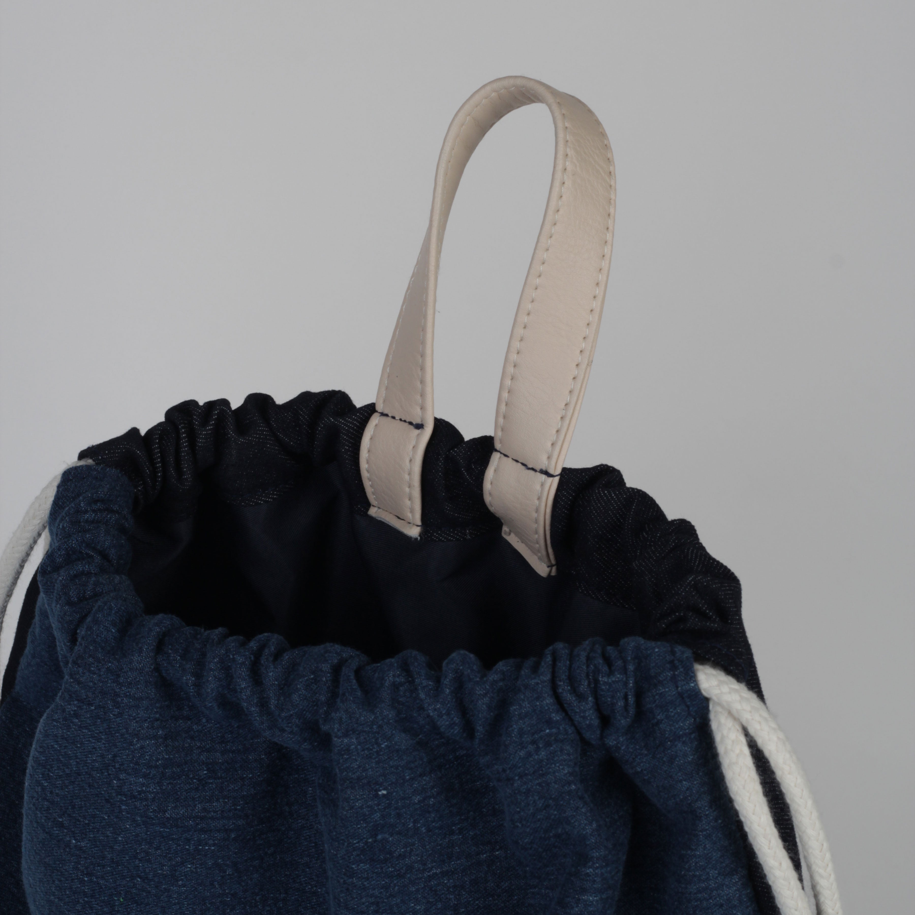 Custom Denim Drawstring Bag – Tailored Projects